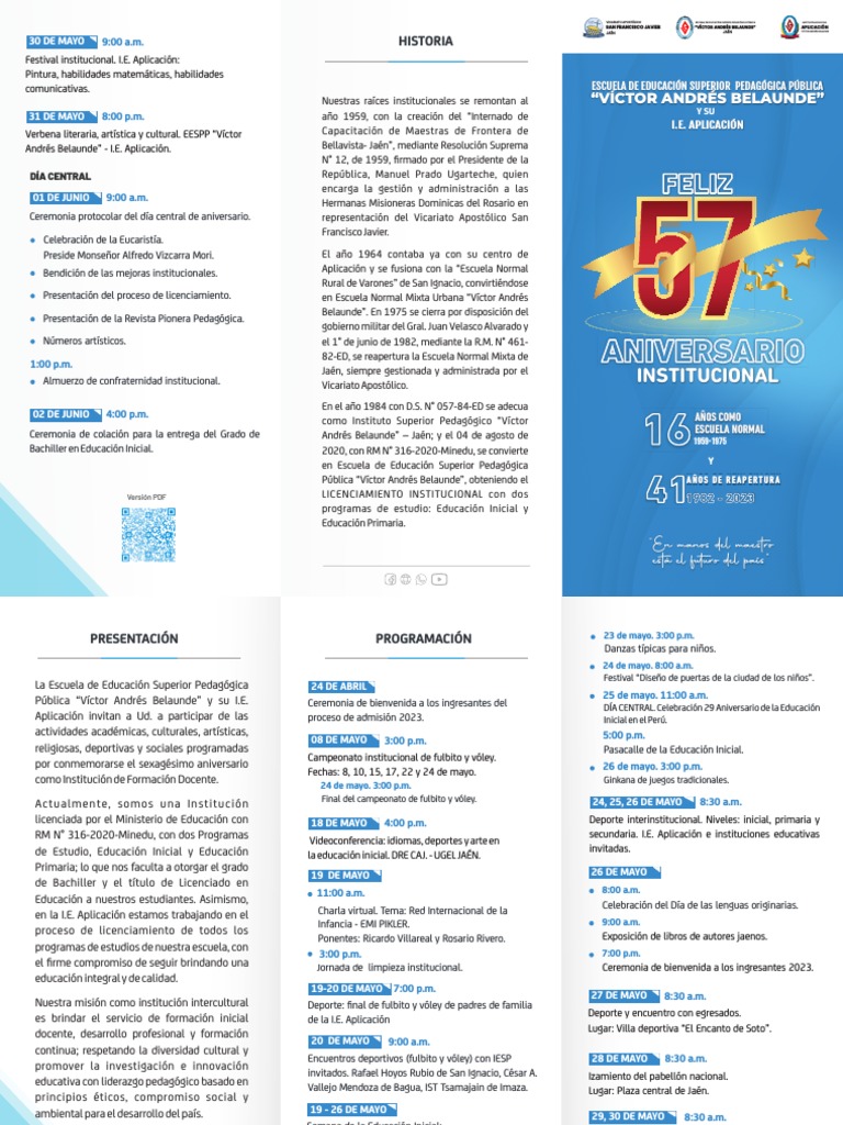 Programa Aniversario 2023 | PDF