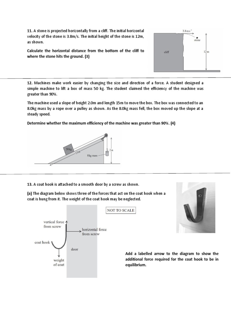 Physics Unit 1 Mock | PDF