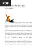 Manual de Sap en Español PDF | PDF | Sap Se | Introducciones ...