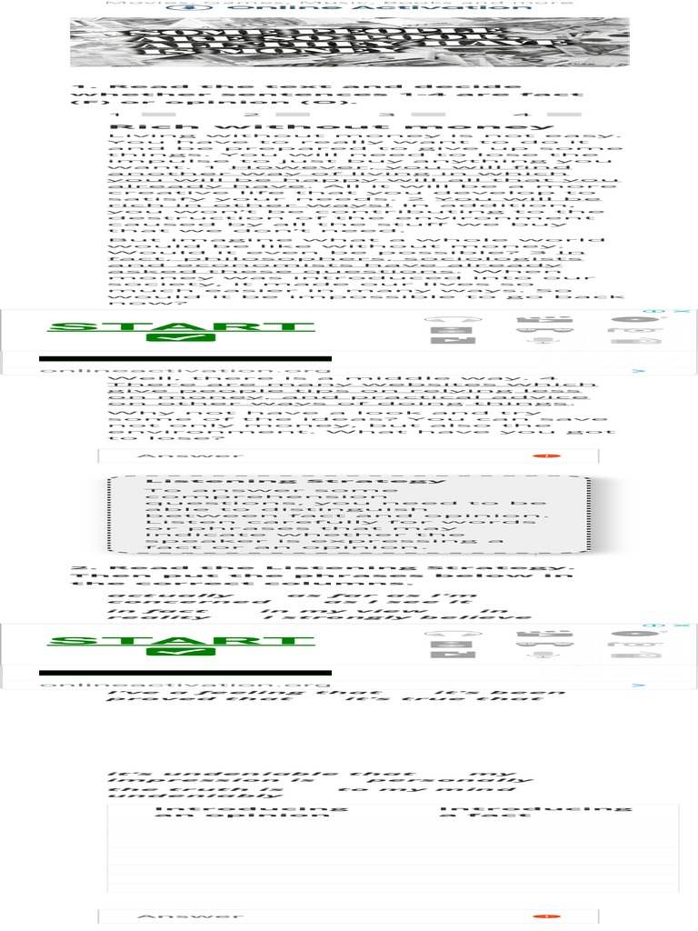 English Listening Exercises For B2 Moneyless Living English Practice ...