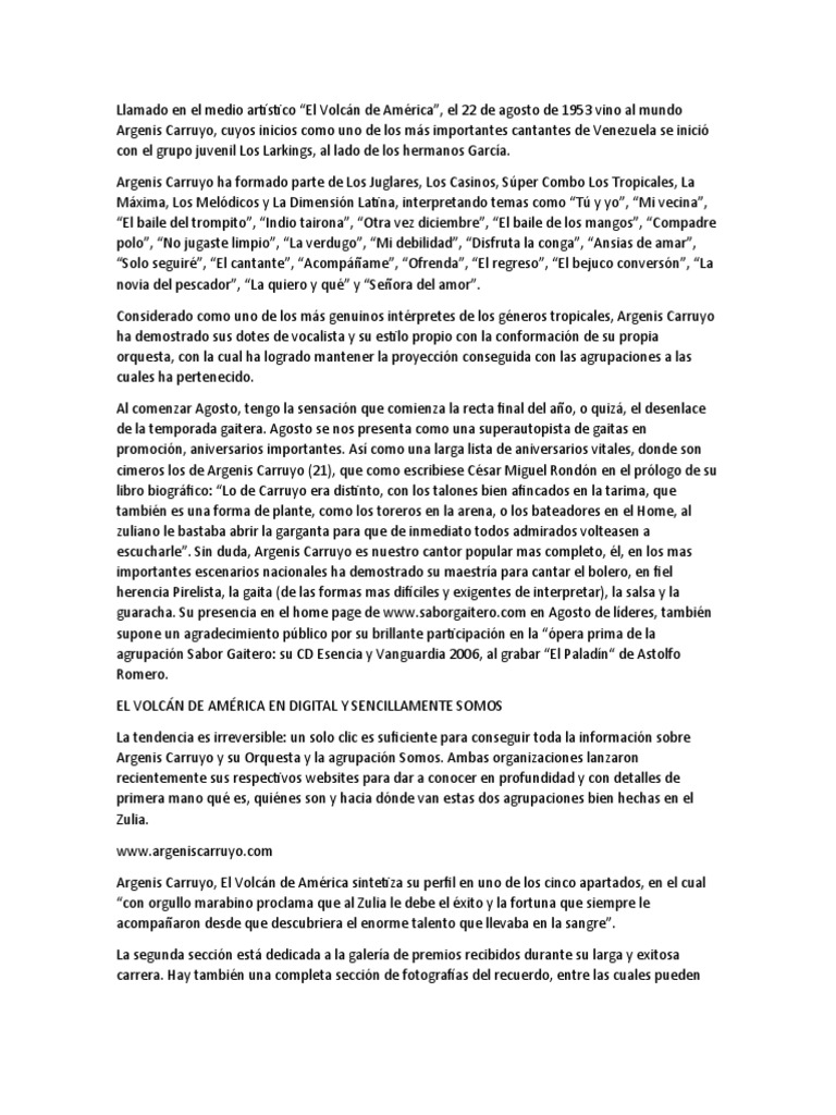 Argenis Carruyo | PDF