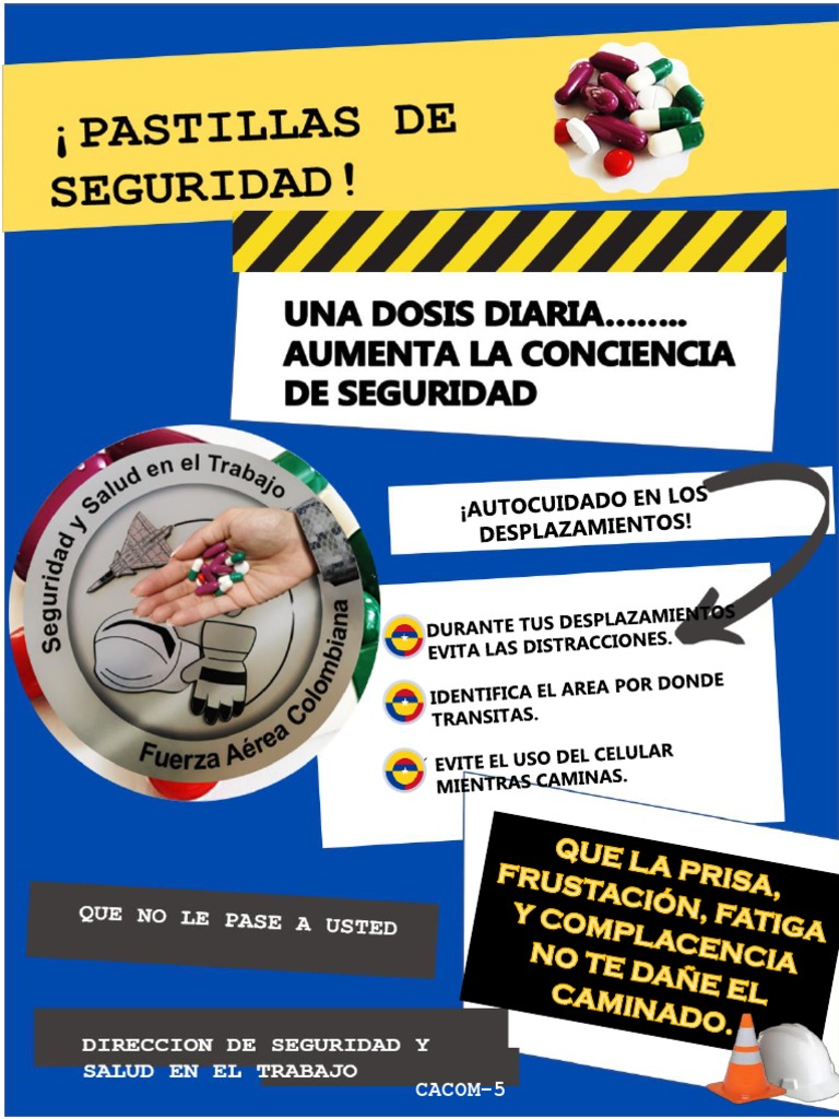 Plantilla Pastillas de Seguridad Unidades. - Cacom-5 - Noviembre | PDF