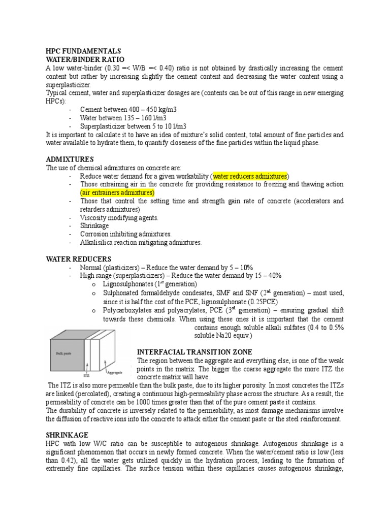 HPC Fundamentals | PDF | Concrete | Cement