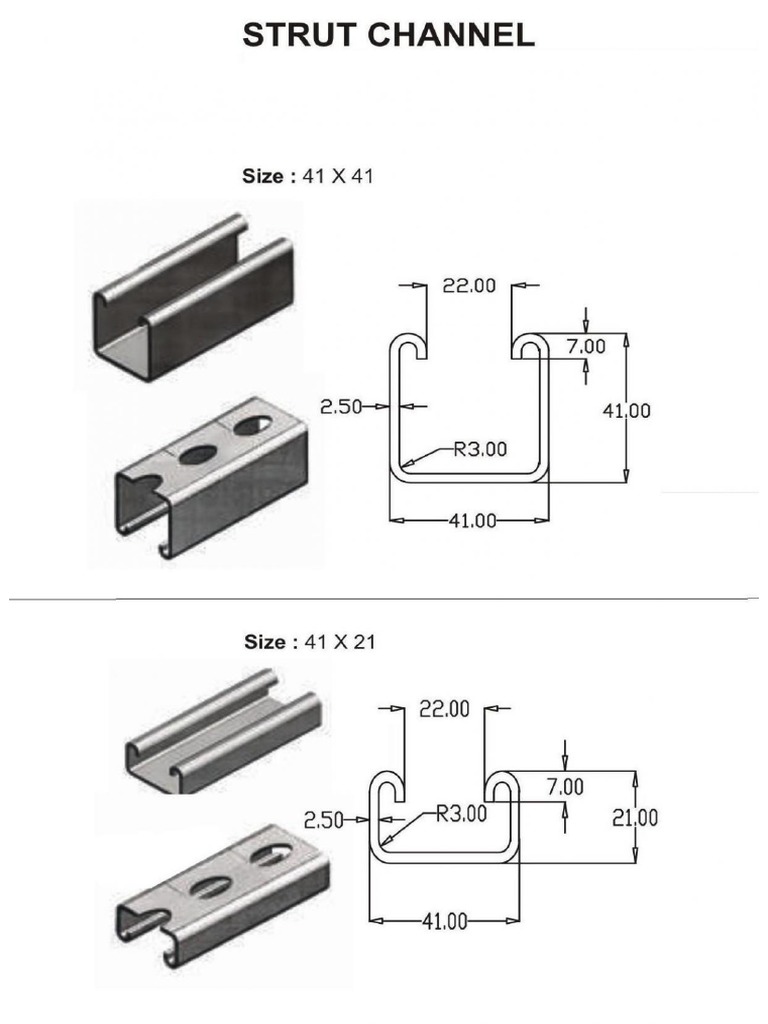 Ficha técnica perfil ranurado | PDF