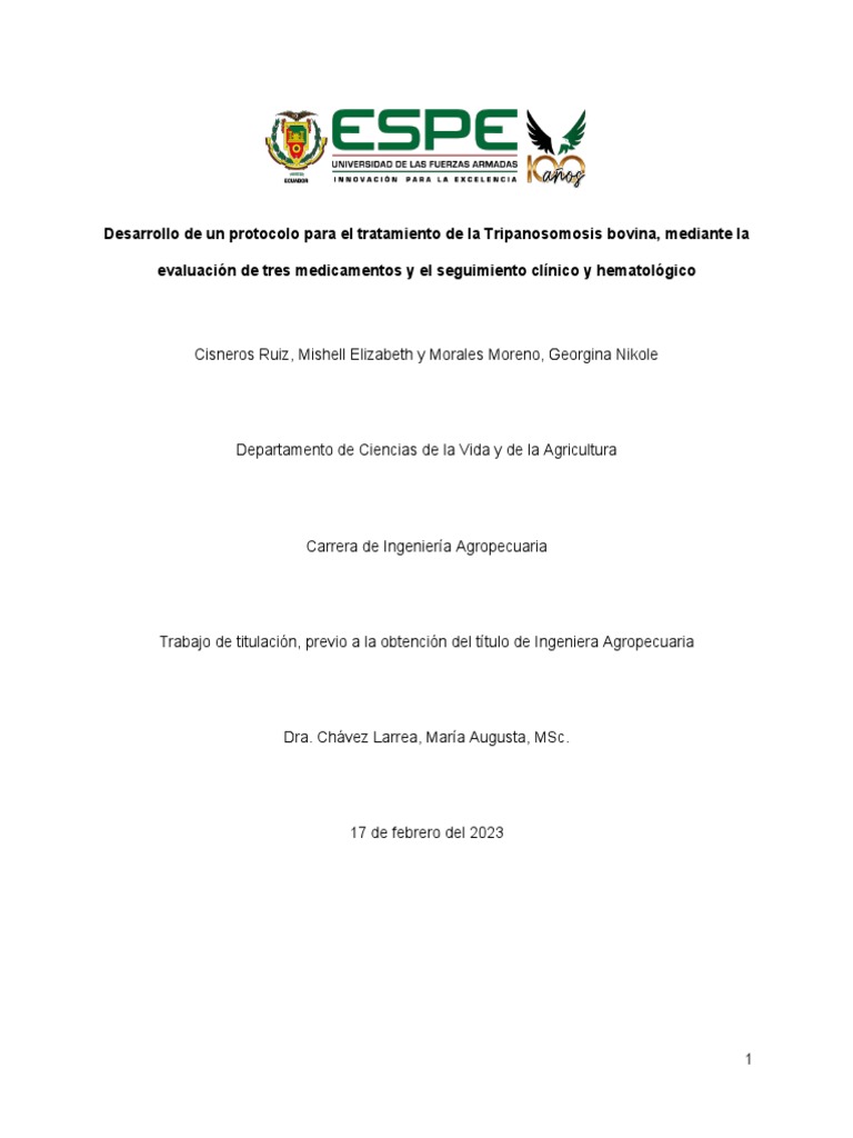 1 Cisneros Mishell y Morales Georgina - TT | PDF | Medicina CLINICA ...