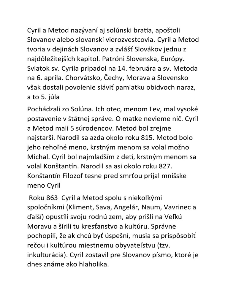 Cyril A Metod | PDF
