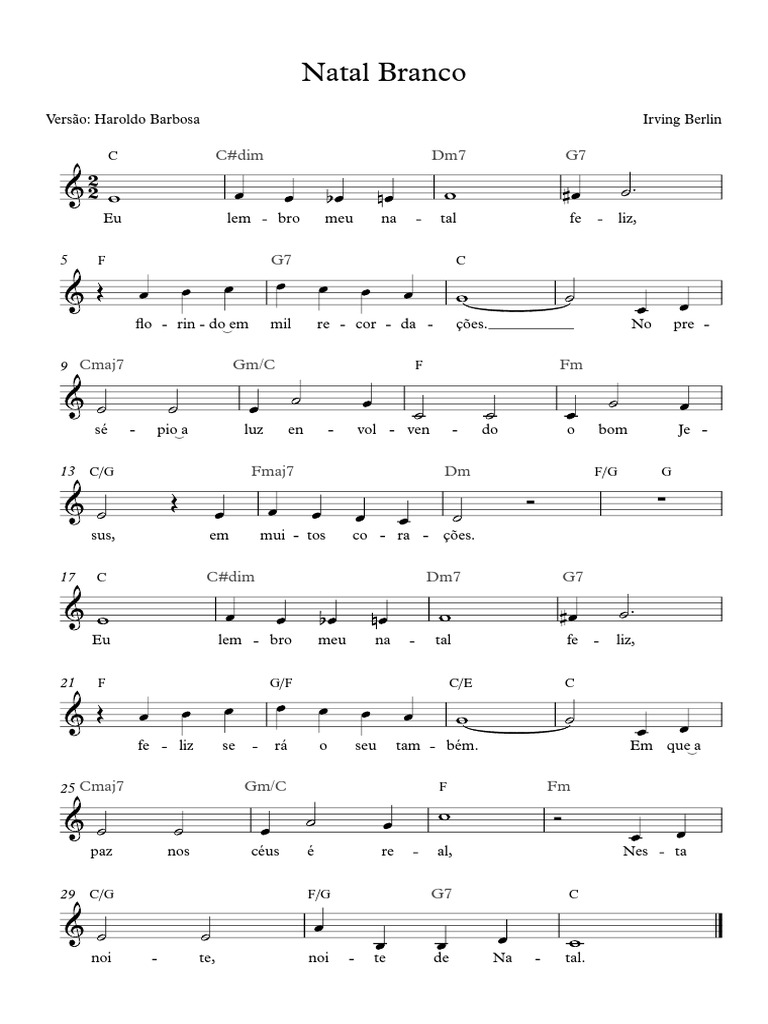 Natal Branco - Partitura | PDF