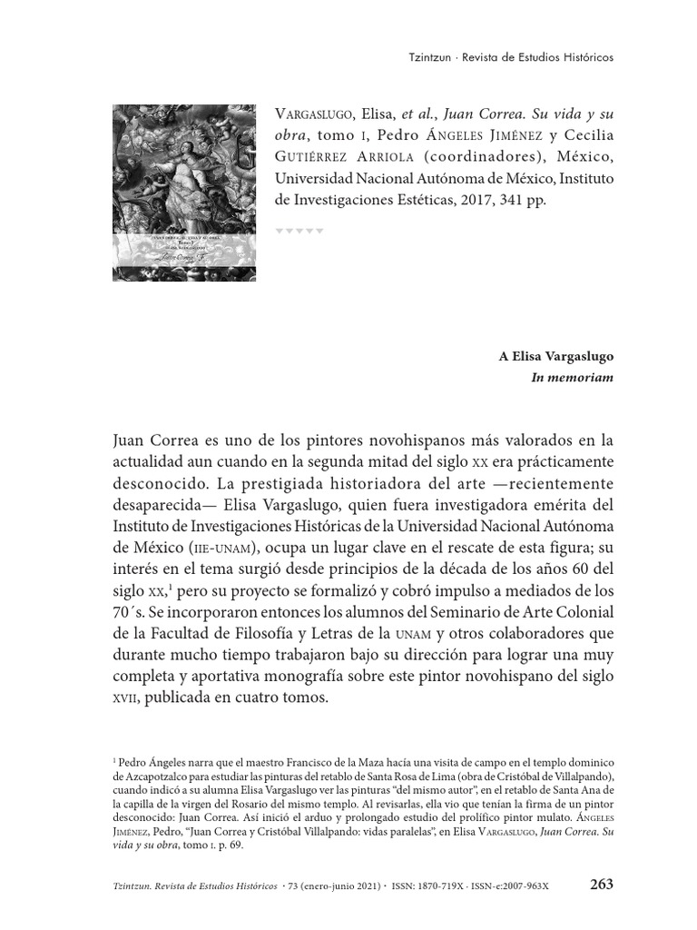 Juan Correa. Su Vida y Obra | PDF | Pinturas | México