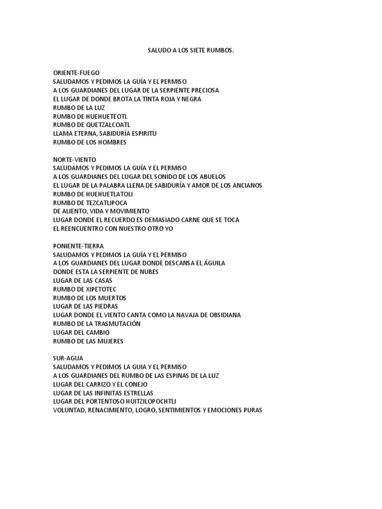 Sadudo A Los 7 Rumbos | PDF