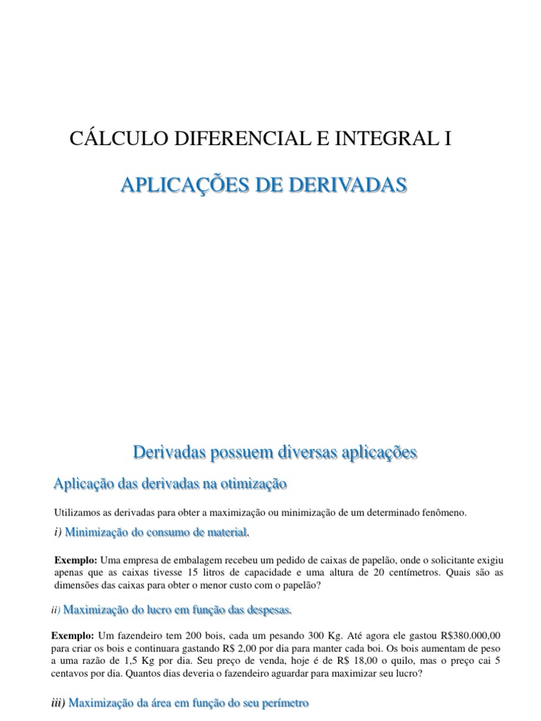 Aaf Aplic Derivadas 2022 B1 2 Extra | PDF | Máxima e mínima | Derivado