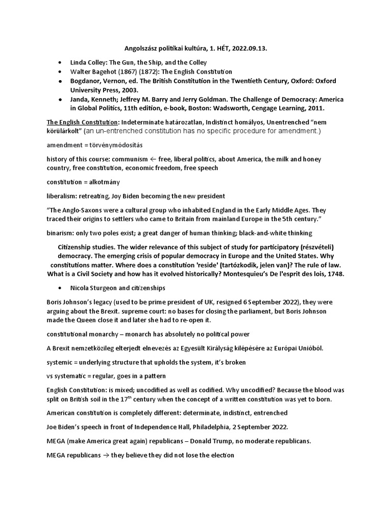 An Un-Entrenched Constitution Has No Specific Procedure For Amendment ...