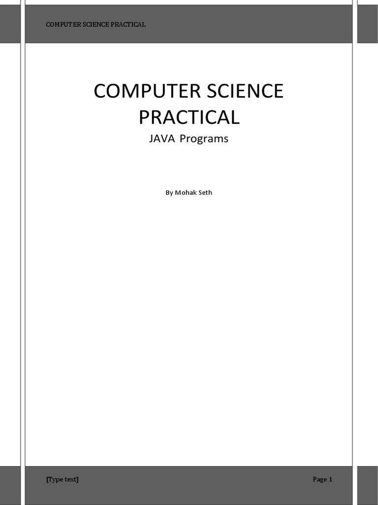 Computer Practical 2-1 | PDF | Integer (Computer Science) | Numbers Computer Practical 2-1 | PDF | Integer (Computer Science) | Numbers