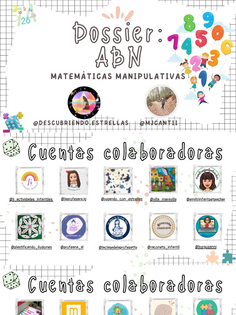 Dossier de Matemáticas ABN Infantil | PDF