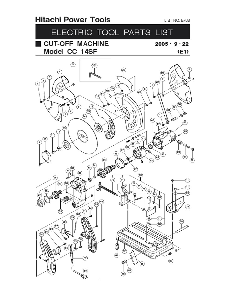 Cut-Off Machine Parts Guide | PDF