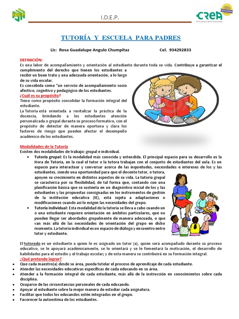 Tutoría - Escuela para Padres | PDF