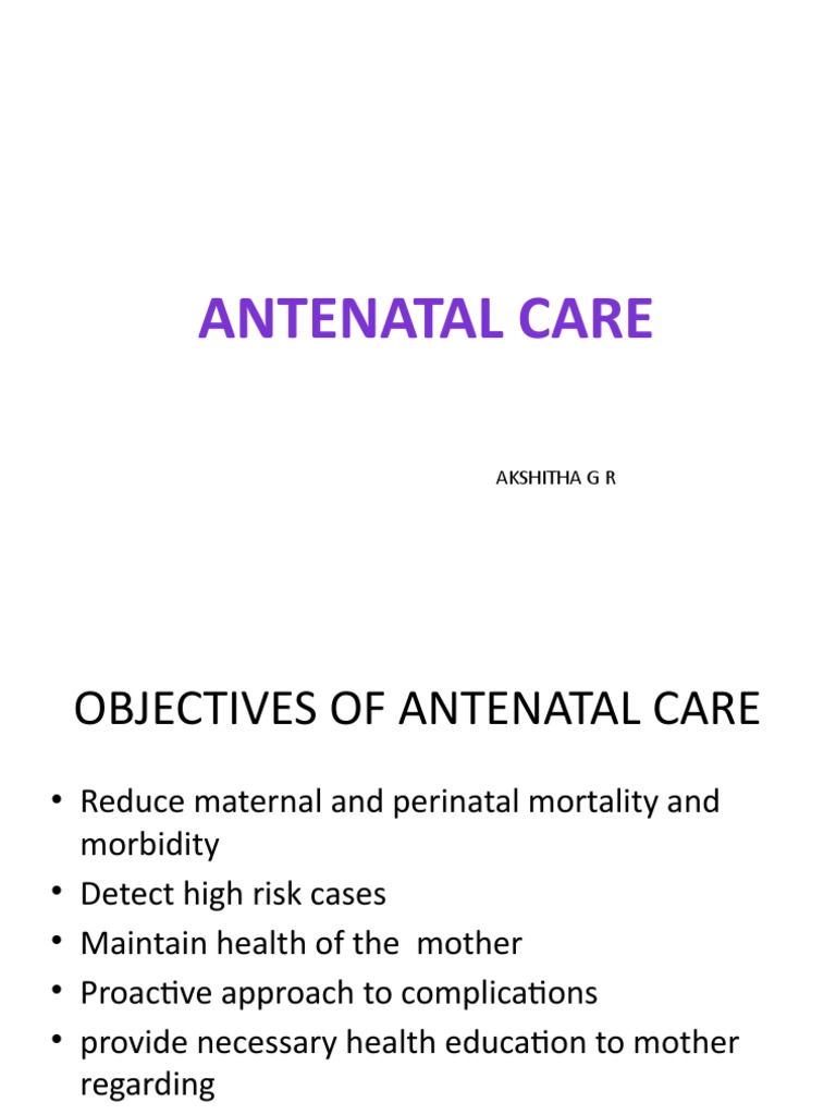 Antenatal Care | PDF | Pregnancy | Prenatal Development