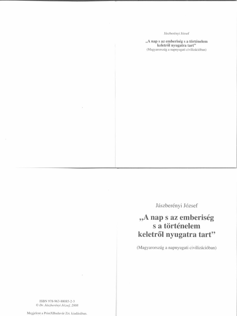 1 - Jászberényi József - A Nap S Az Emberiség S A Történelem Keletről ...