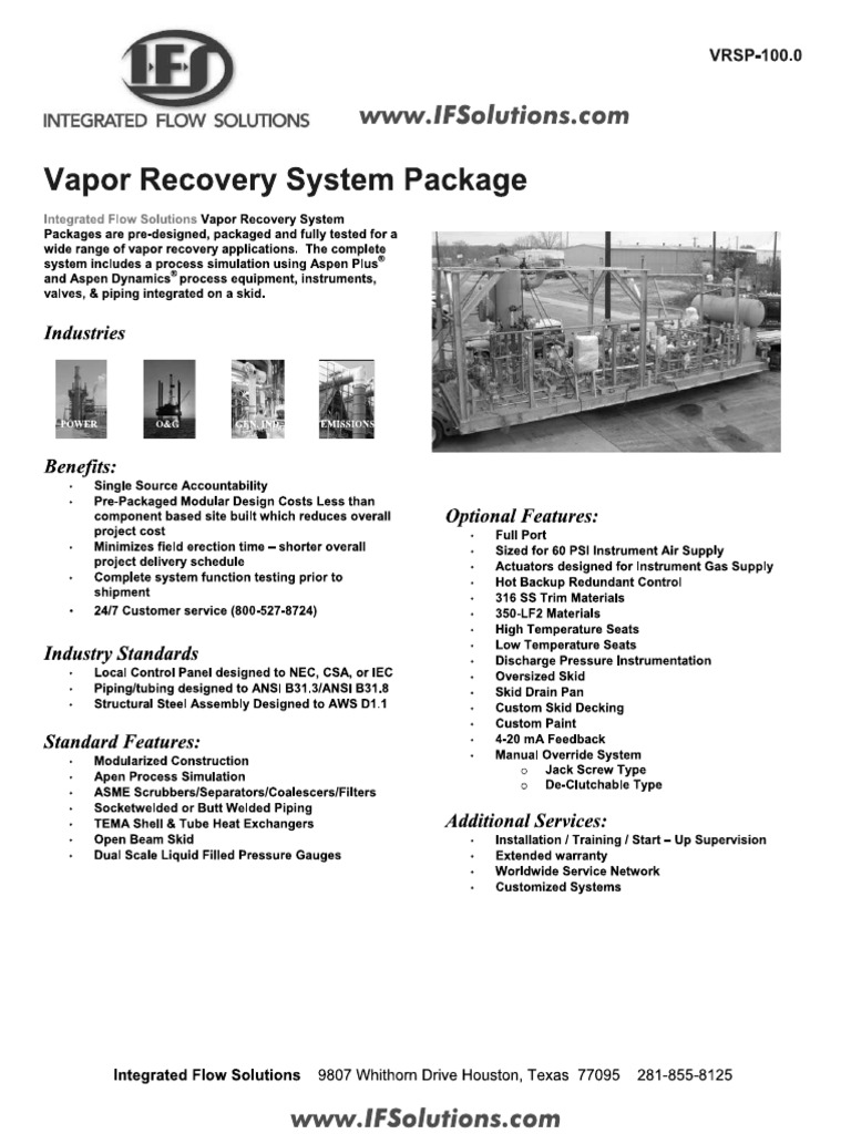Vapour Recovery Unit | PDF