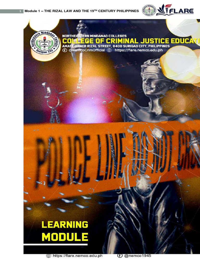 Module 1 The Rizal Law Republic Act 1425 The Study of Rizal and Literature PDF | PDF