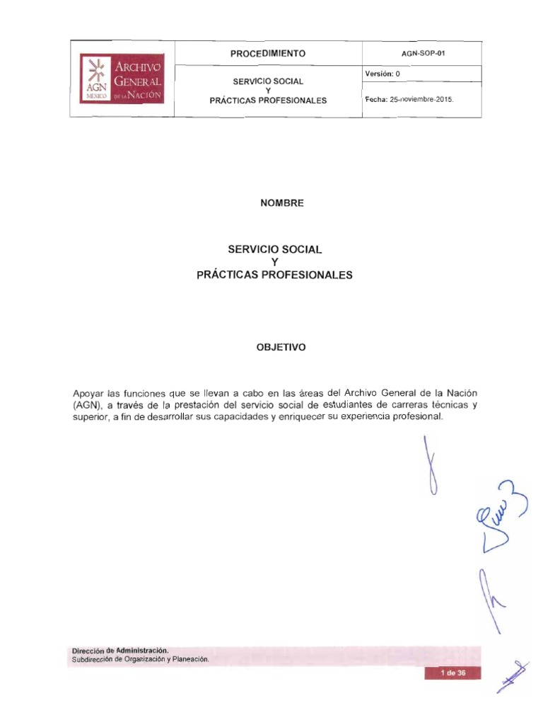 Servicio Social y PR Cticas Profesionales | PDF