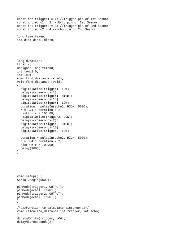 UPDATED Arduino Code | Download Free PDF | Computer Engineering | Computer Programming