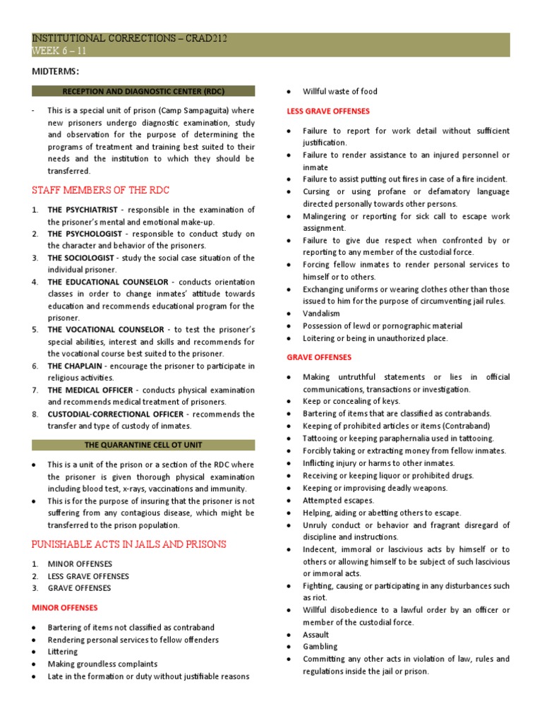 Reception and Diagnostic Center Overview | PDF | Social Science