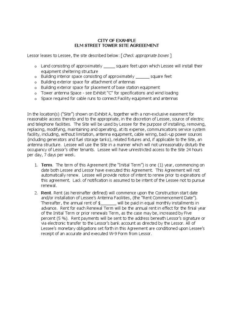 Tower Lease Agreement v3 | PDF | Lease | Indemnity