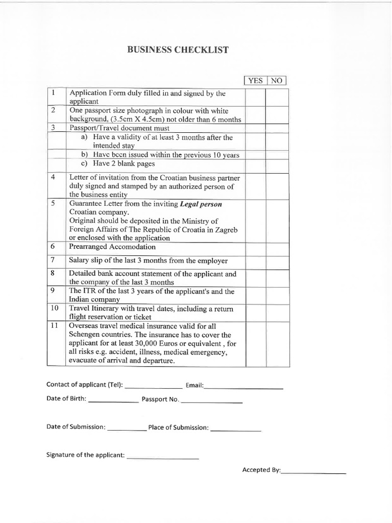 Business Checklist 2023 | PDF