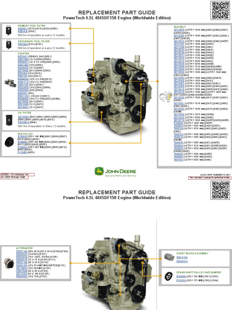 4045DF150 PowerTech Industrial Engine Worldwide Edition Tier I ...
