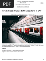 Transporting SAP Table Data Steps | PDF