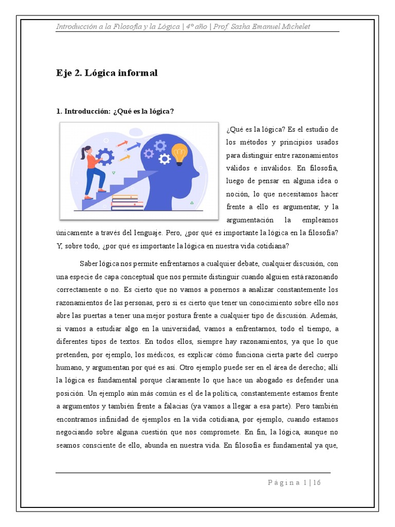 Eje 2. Lógica Informal | PDF | Argumento | Falacia