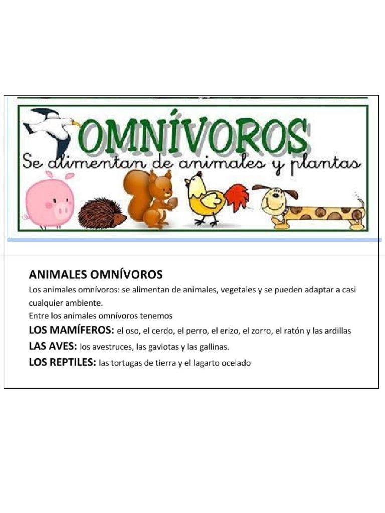 Omnívoros | PDF