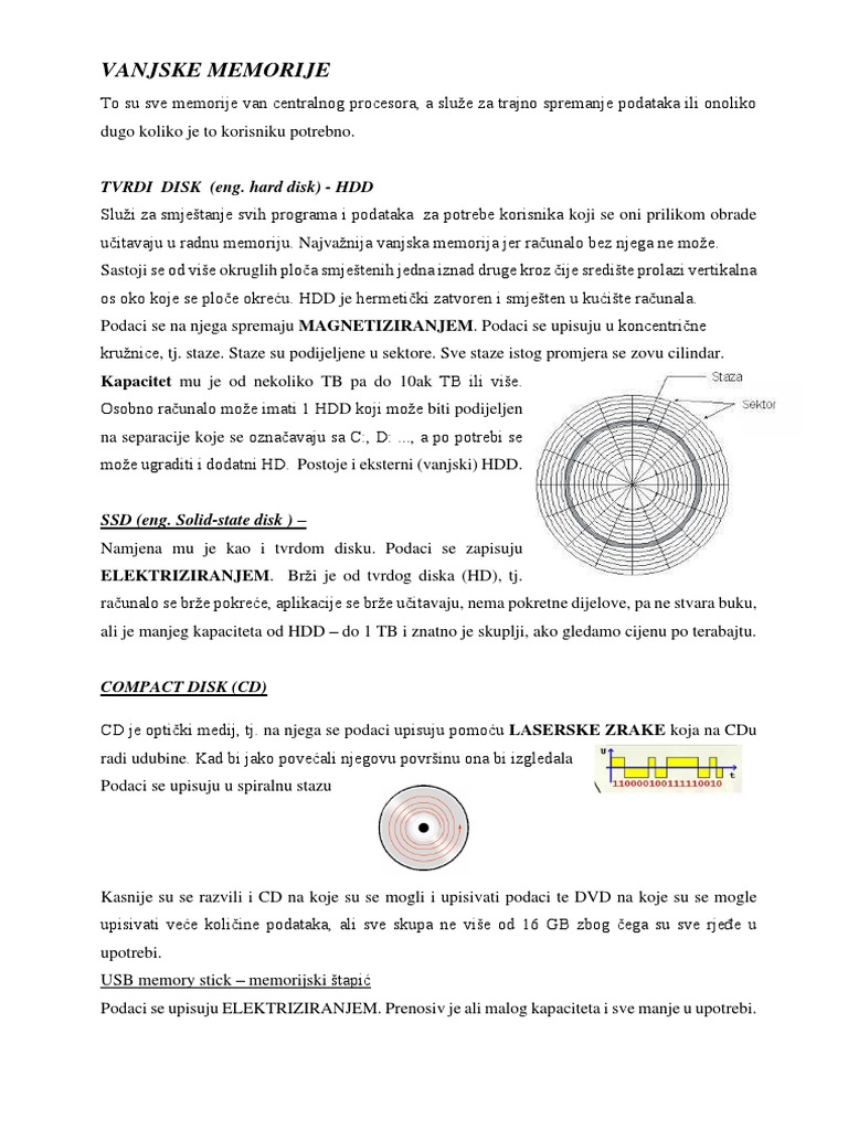 6 Vanjske Memorije | PDF