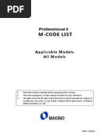 M Code List Mazak | PDF | Tools | Metalworking