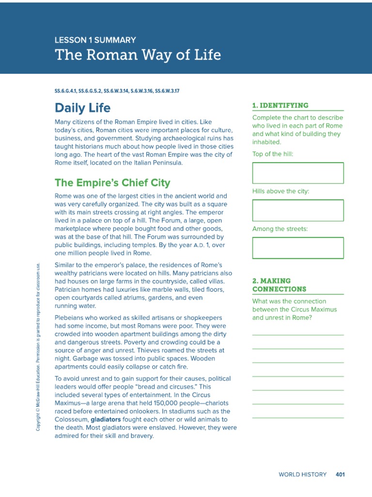 Ch. 12 Lesson 1 Workbook | PDF