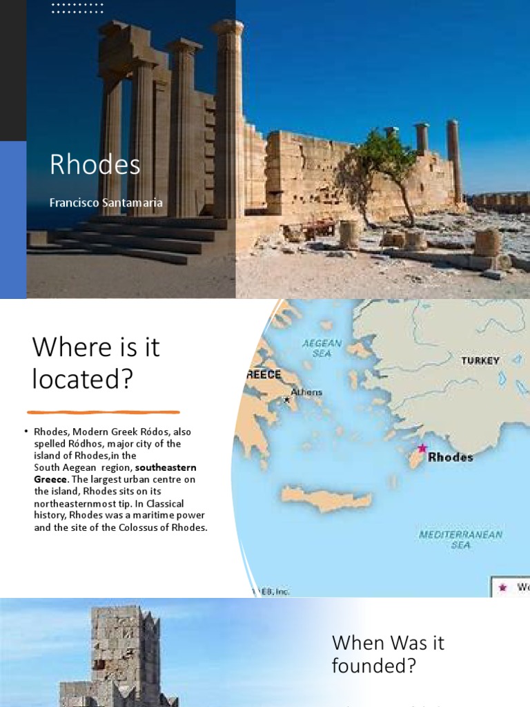 History and Sites of Rhodes, Greece | PDF | Rhodes | Mycenaean Greece