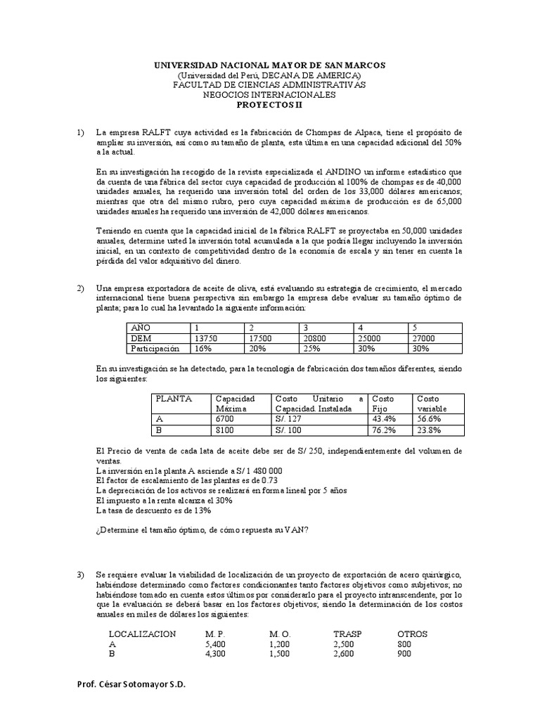 Exam Parc Proy Ii 2023 | PDF