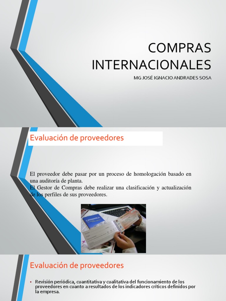 Compras Internacionales II | PDF | Mercado (economía) | Logística