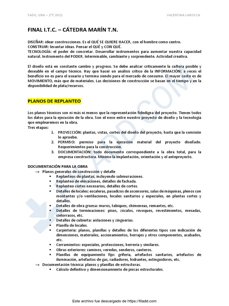 Resumen Final Itc 2021 | PDF | Hormigón | Cemento