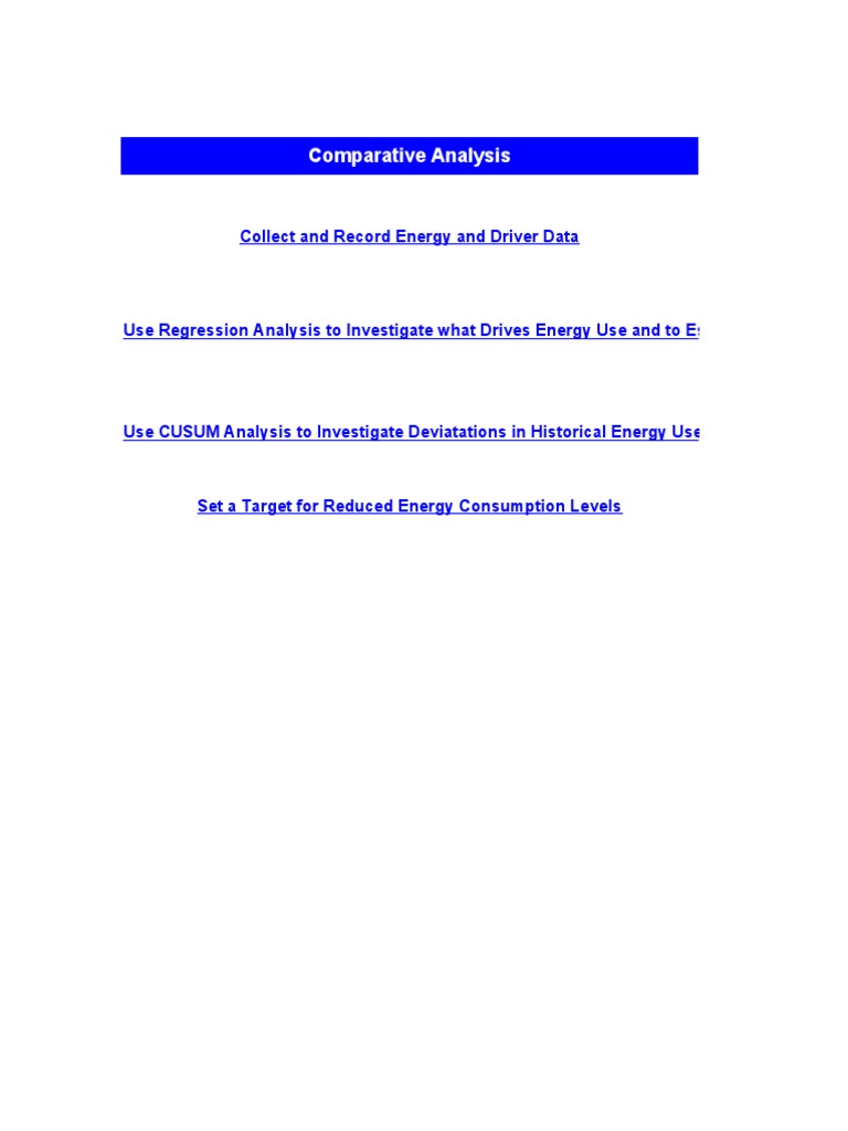 Comparative Analysis | PDF