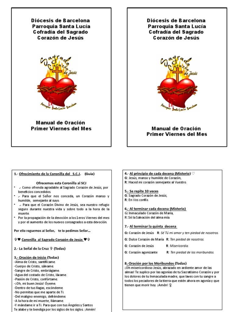 Manual de Oración SCJ | PDF | Pecado | Cristo (título)