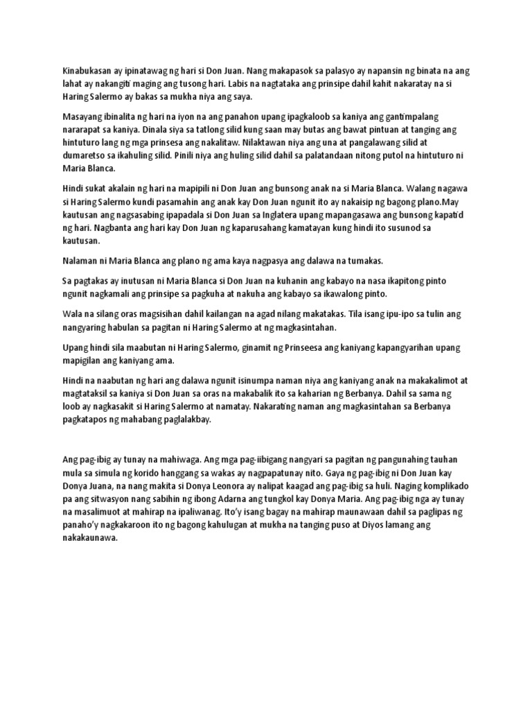 IBONG ADARNA SCRIPT 2 | PDF