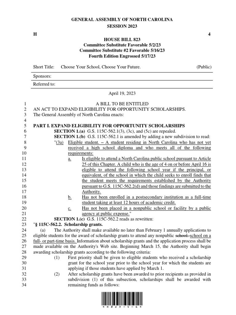 House Bill 823 | PDF