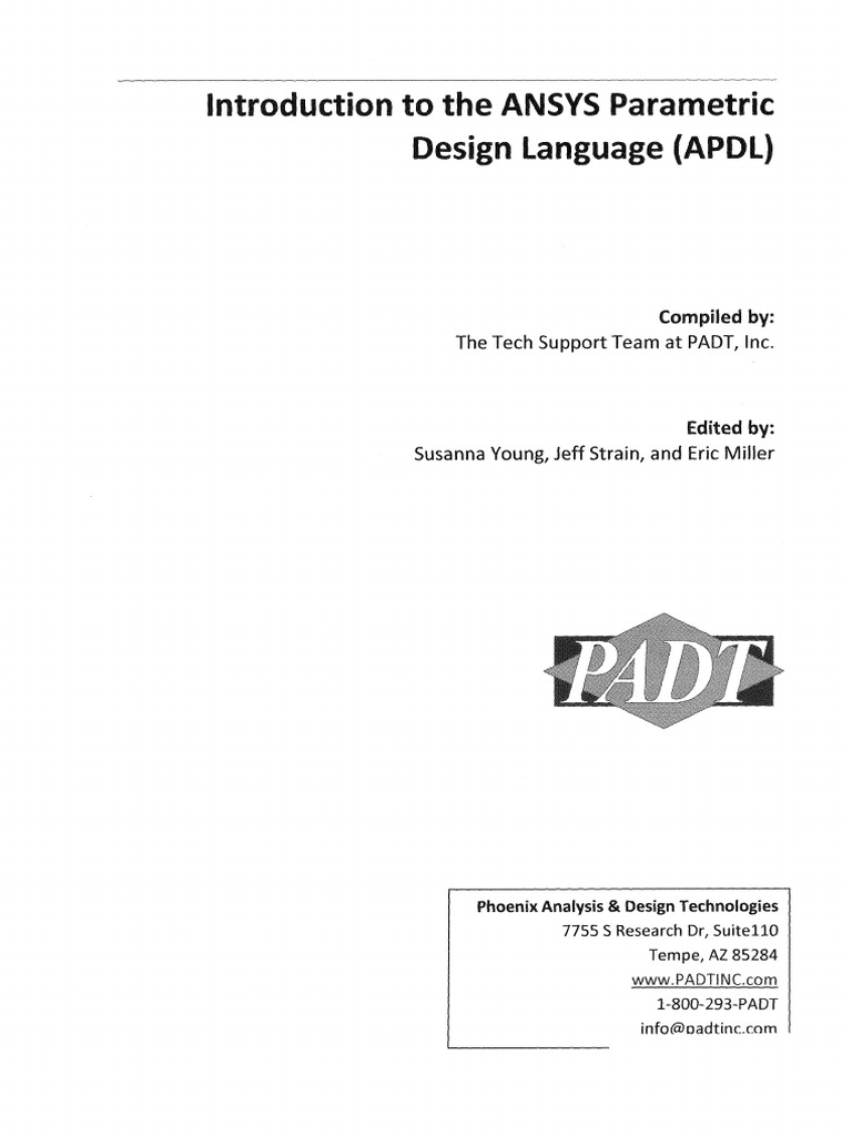 Design Language: (APDL) | Download Free PDF | Command Line Interface | Control Flow