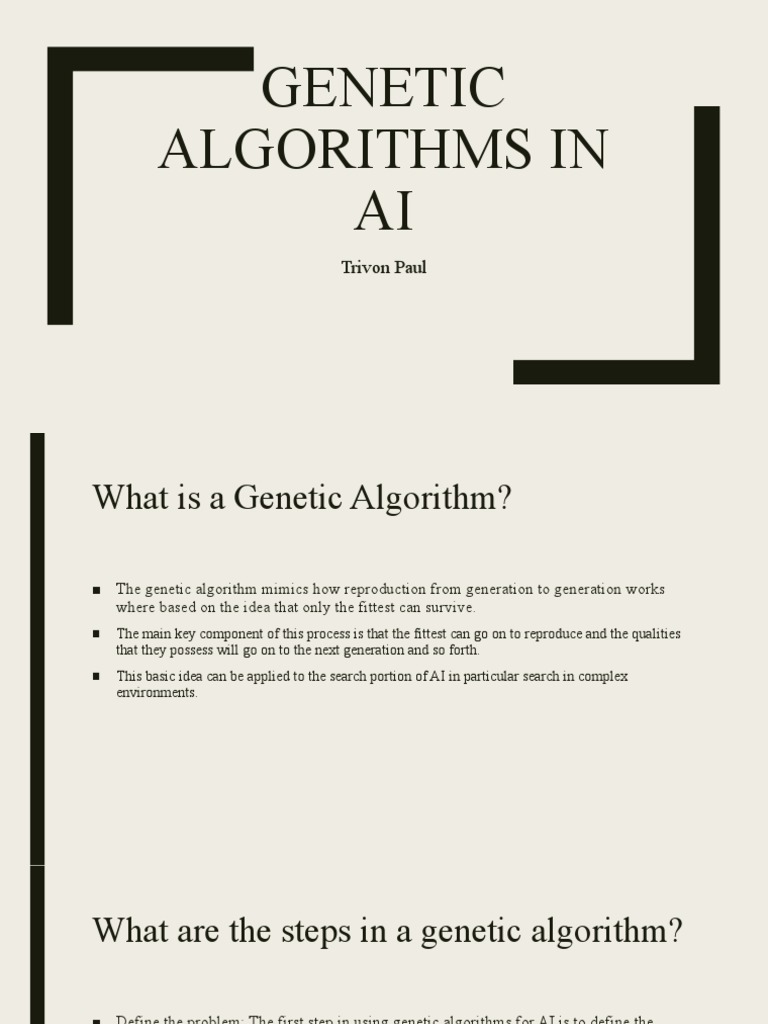 Genetic Algorithms in Ai | PDF | Career & Growth | Teaching Methods ... Genetic Algorithms in Ai | PDF | Career & Growth | Teaching Methods ...