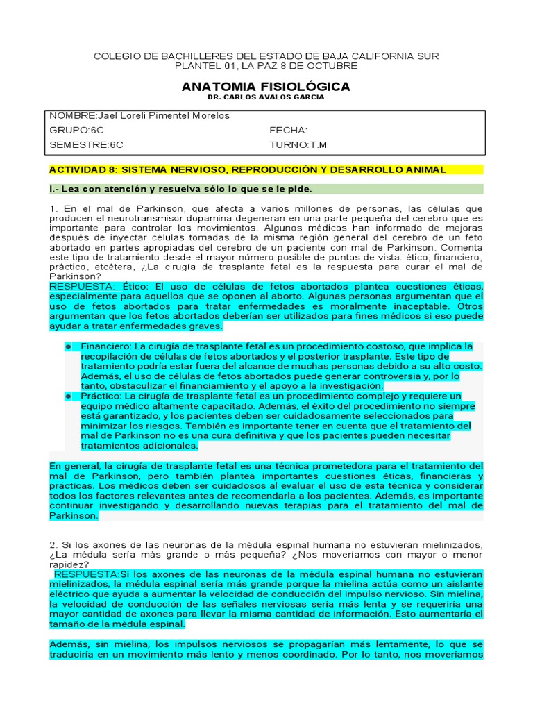 Jael Loreli Pimentel Morelos - ACT 8-Anat-Fisiol-carlosAvalos | PDF | Control de la natalidad ...
