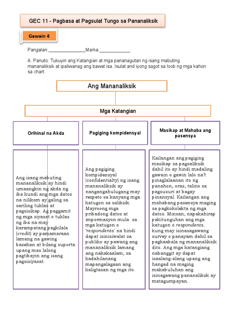 GEC 11 - Pagbasa at Pagsulat Tungo Sa Pananaliksik | PDF
