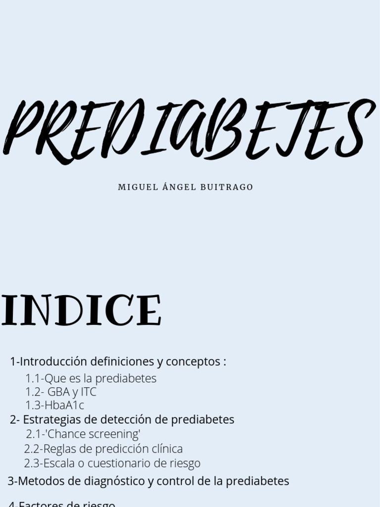 Prediabetes | PDF | Diabetes | Dieta