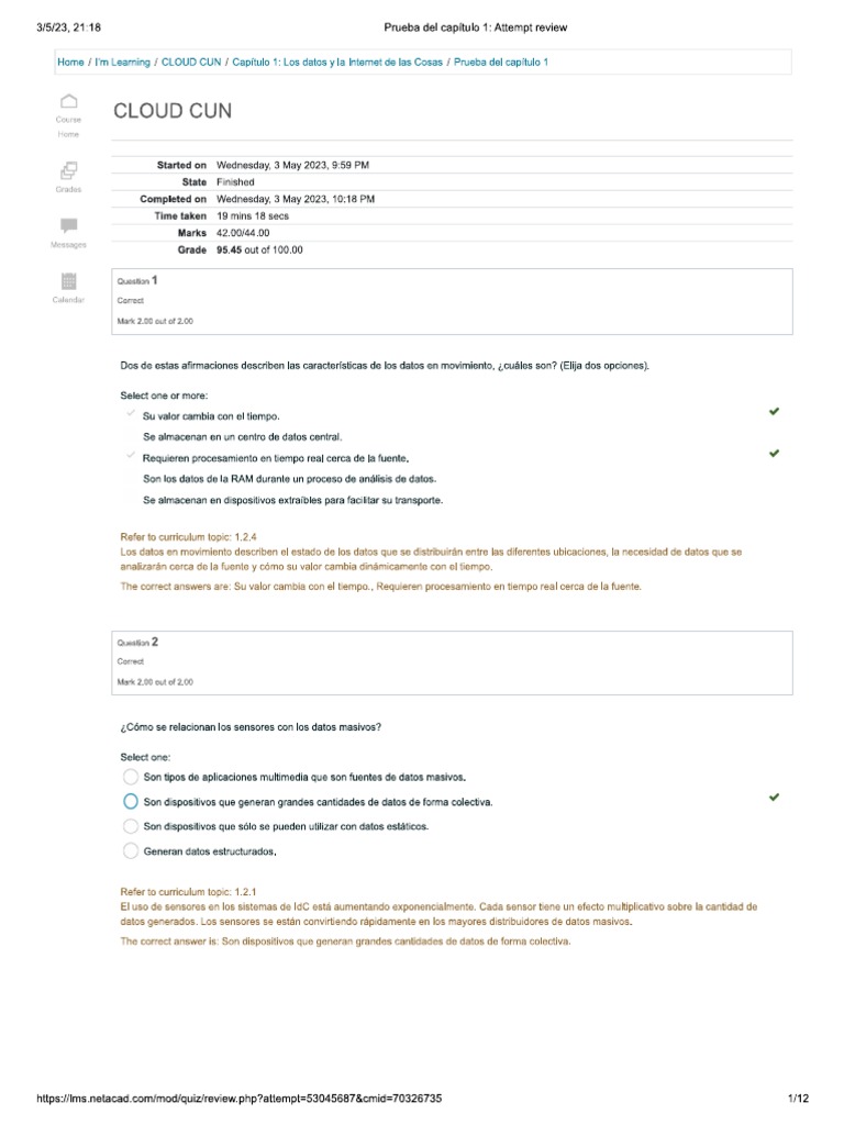 Eva Modulo 1 Nota 95 | PDF
