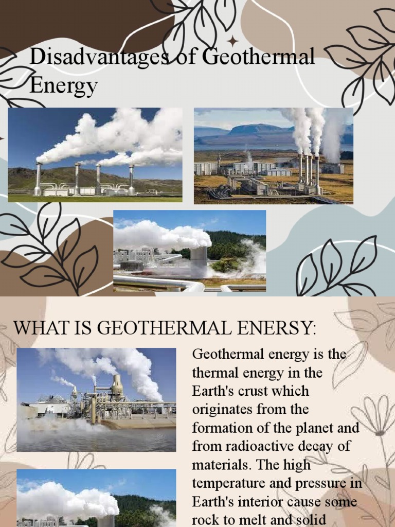Disadvantages-of-Geothermal-Energy-Presentation-1 | PDF